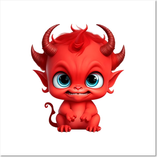 Cute Baby Devil - Halloween - Posters and Art Prints | TeePublic